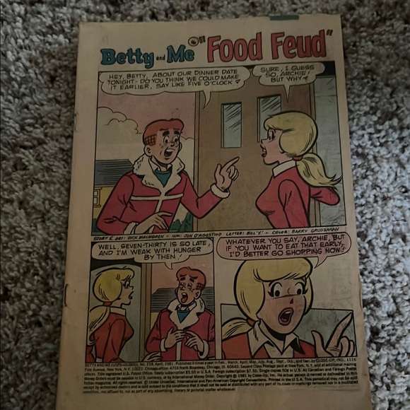 Other | Vintage Comic Book Page Betty And Me | Poshmark